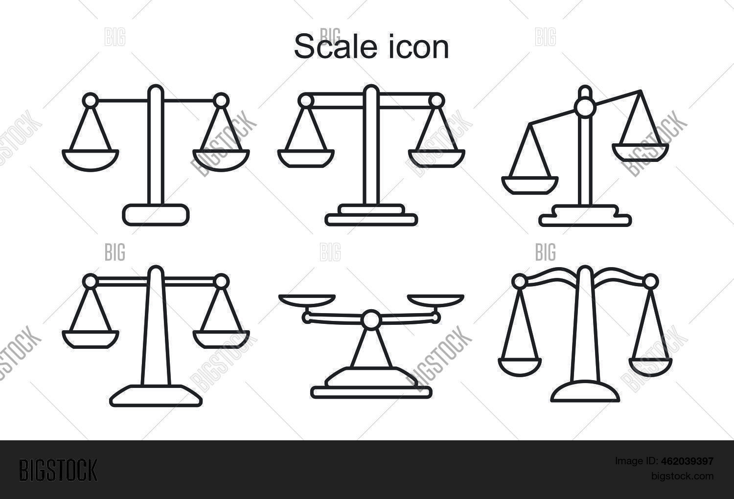 Scale Icon Template Vector & Photo (Free Trial) | Bigstock