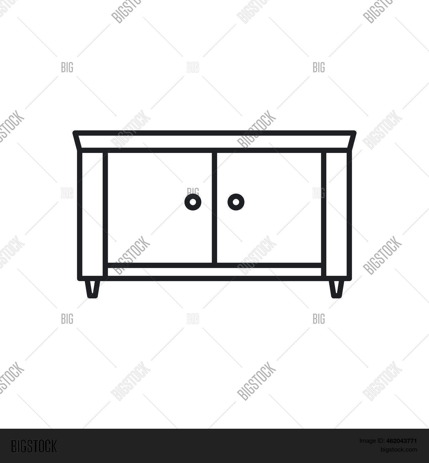 Sideboard Icon Vector & Photo (Free Trial) | Bigstock