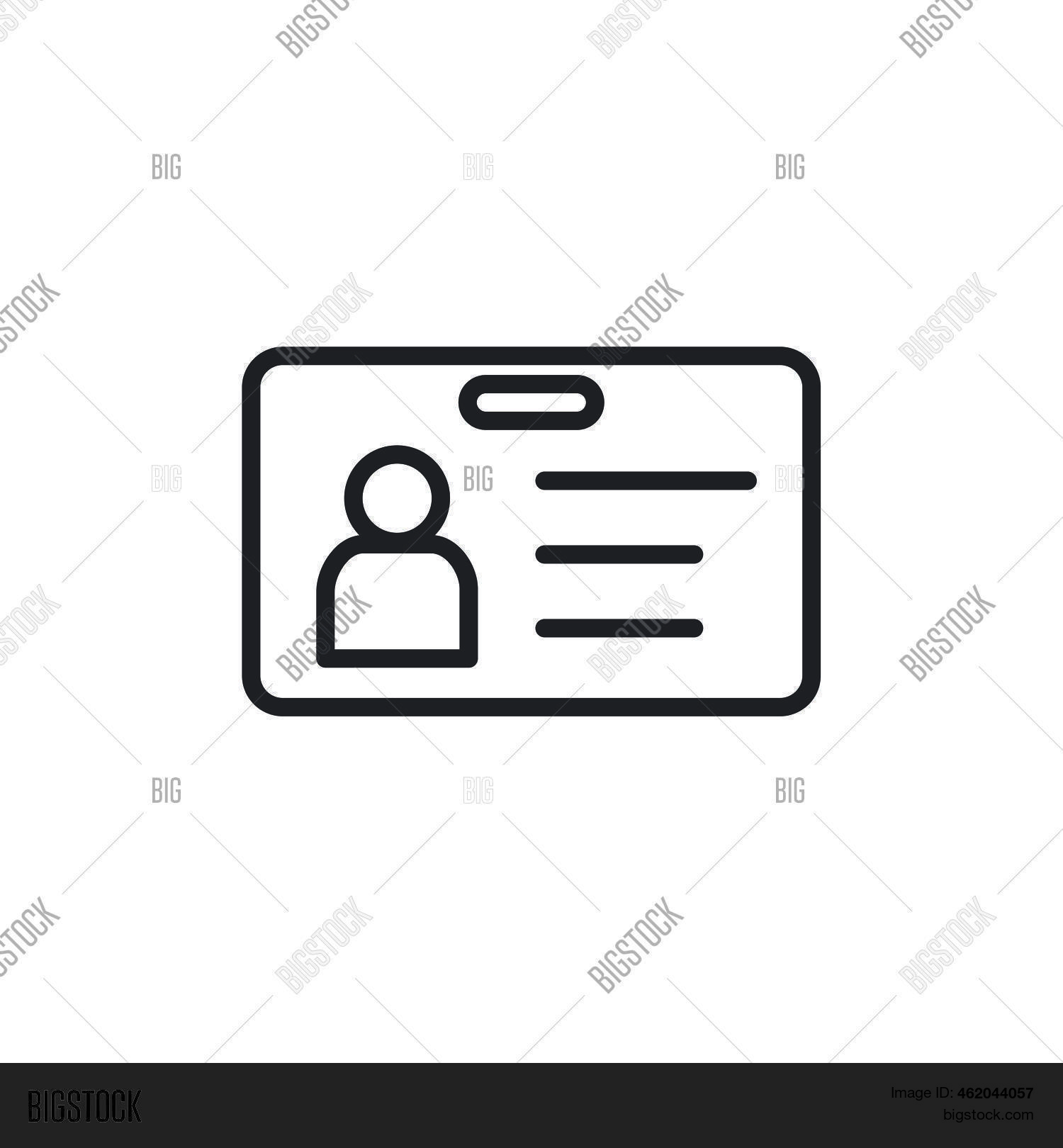 Name Tag Vector Icon Vector & Photo (Free Trial) | Bigstock