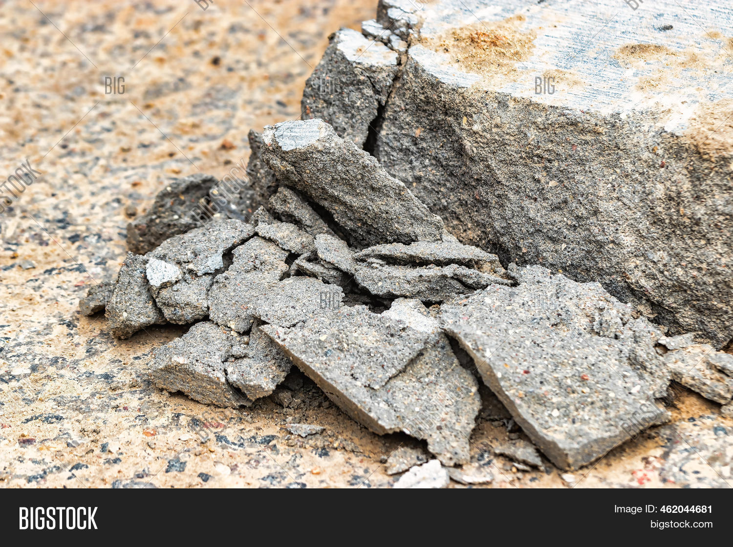 Broken Concrete Curb. Image & Photo (Free Trial) | Bigstock