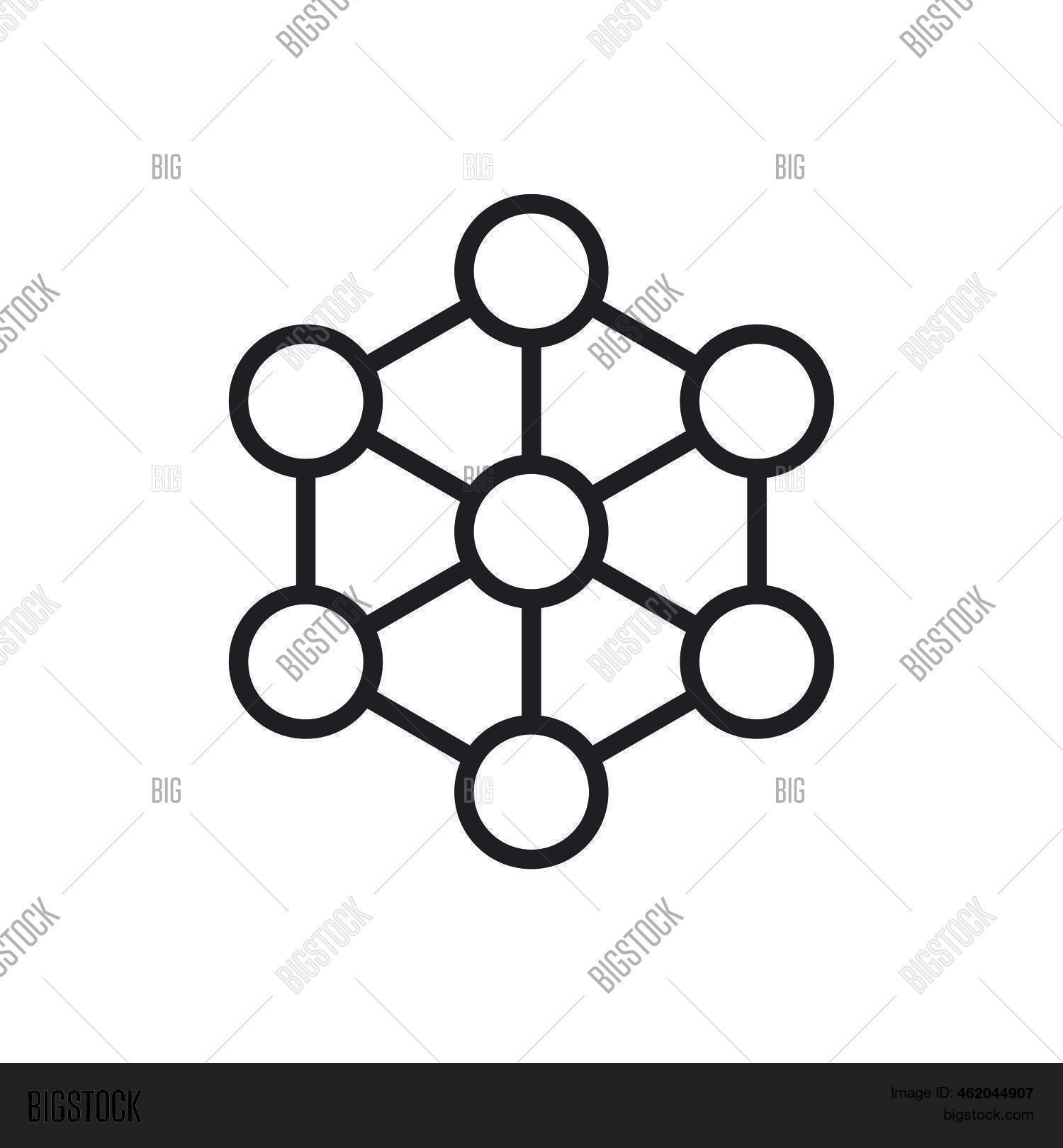Atom Icon Template Vector & Photo (Free Trial) | Bigstock