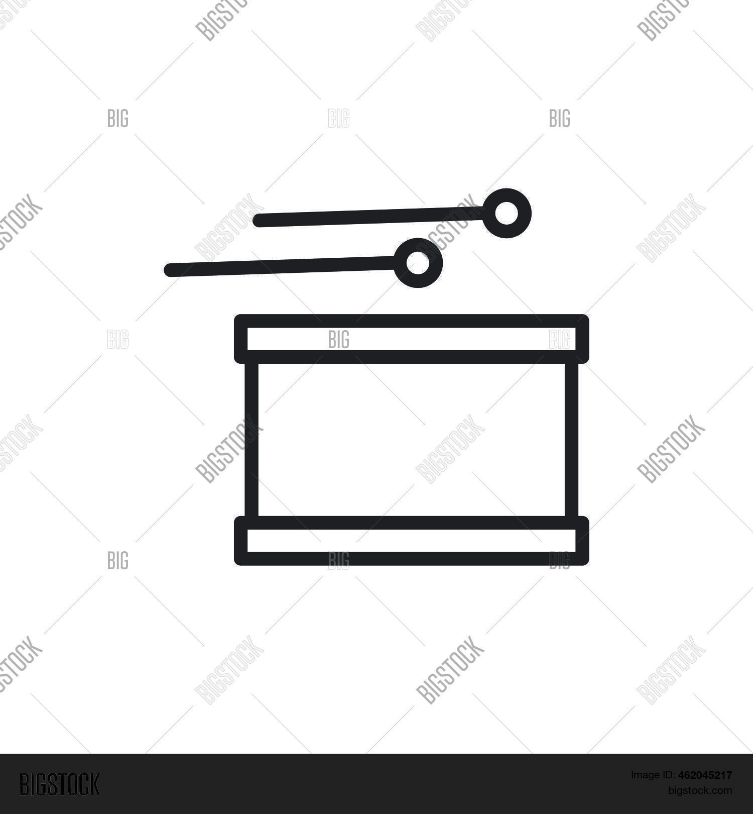 Drums Icon Template Vector & Photo (Free Trial) | Bigstock