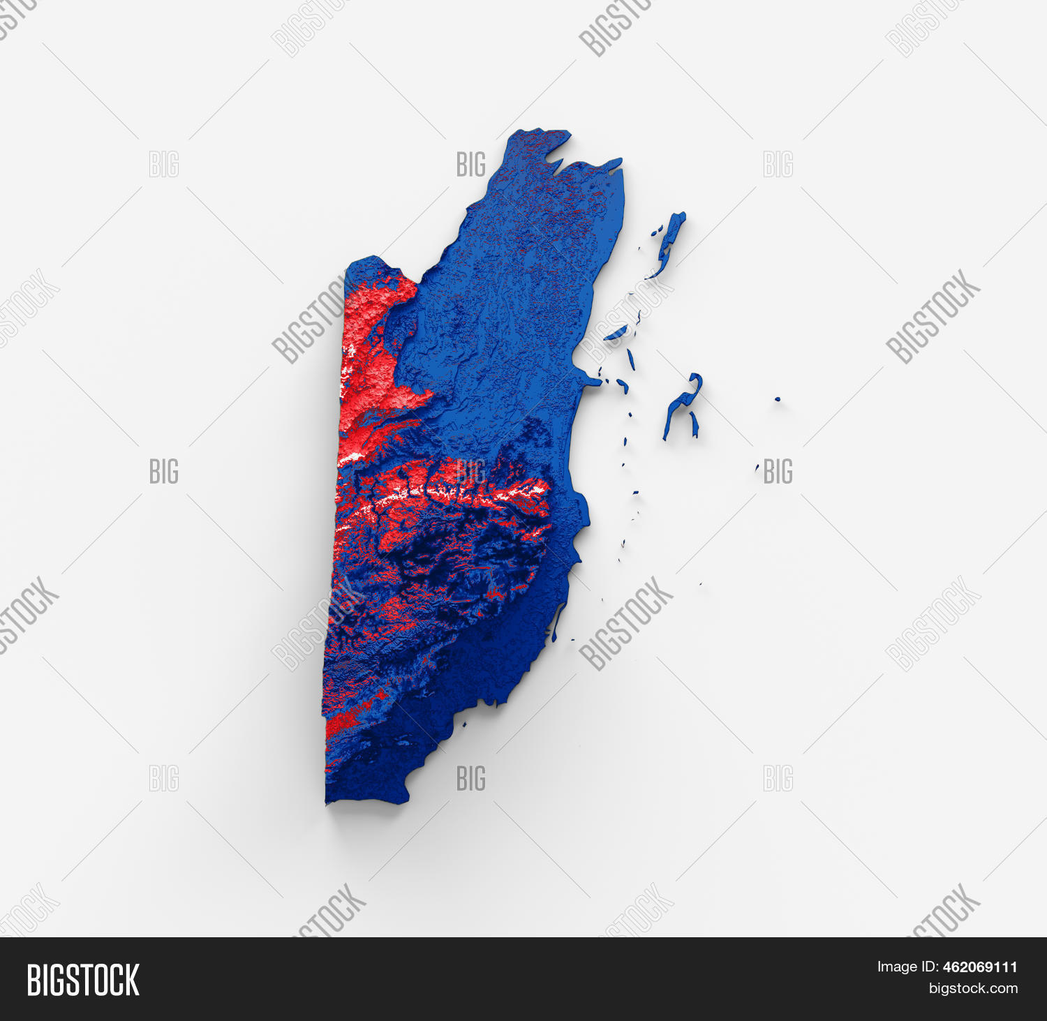 Belize Map Flag Colors Image & Photo (Free Trial) | Bigstock