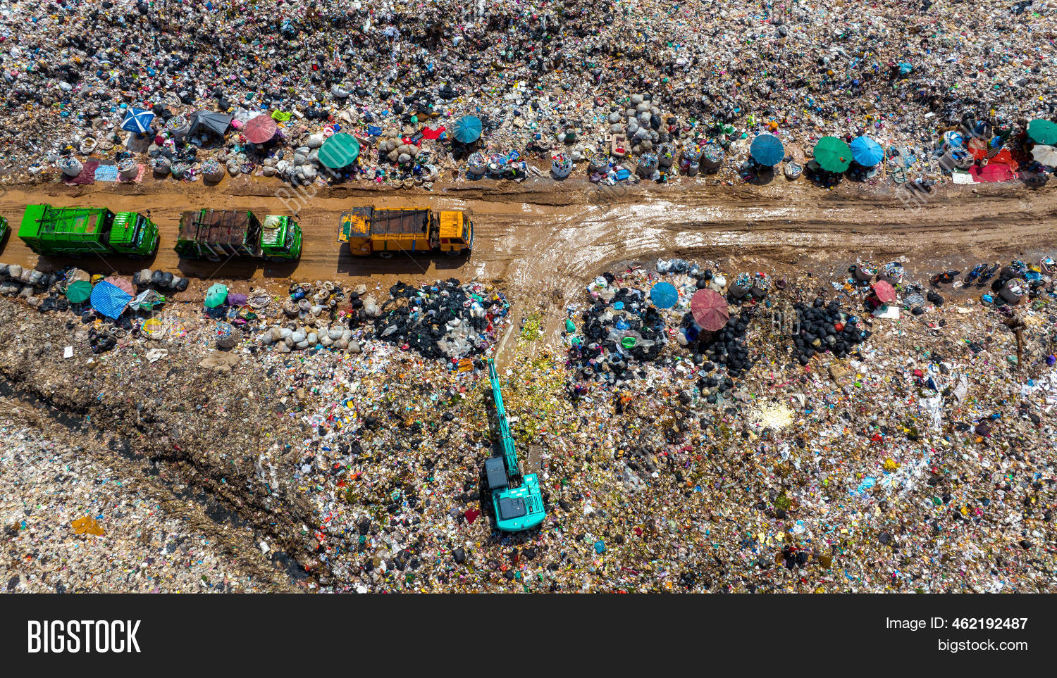 Garbage Trucks Unload Image & Photo (Free Trial) | Bigstock