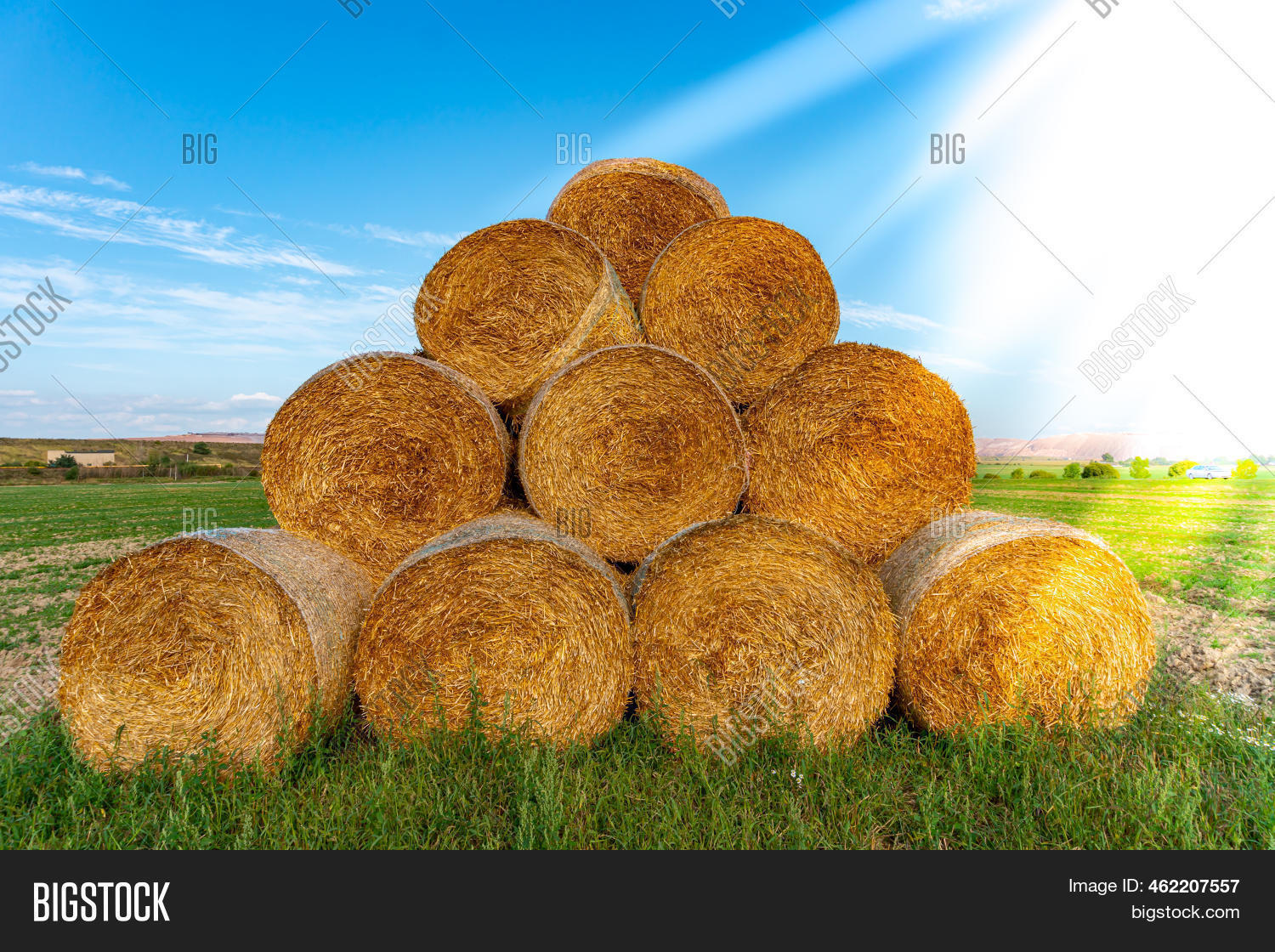 Stacked Hay Bales Image & Photo (Free Trial) | Bigstock
