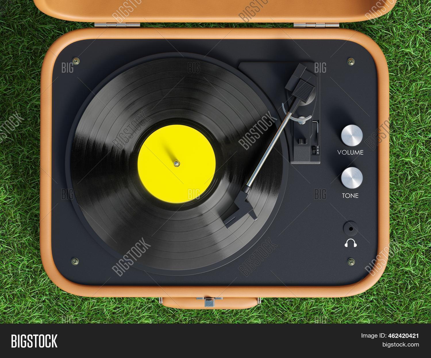 Vinyl Player Top View Image & Photo (Free Trial) | Bigstock