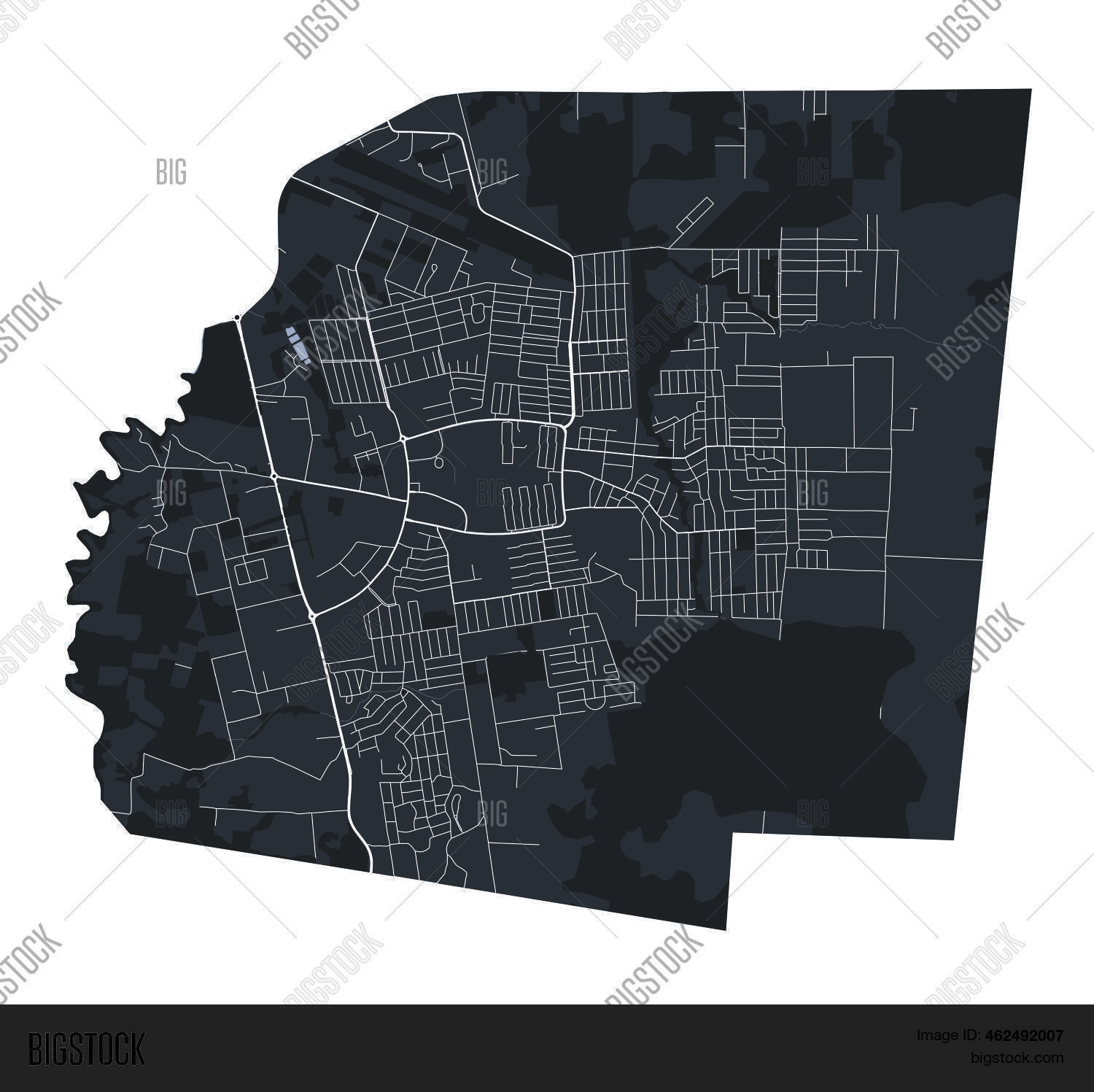 Belmopan Vector Map. Vector & Photo (Free Trial) | Bigstock