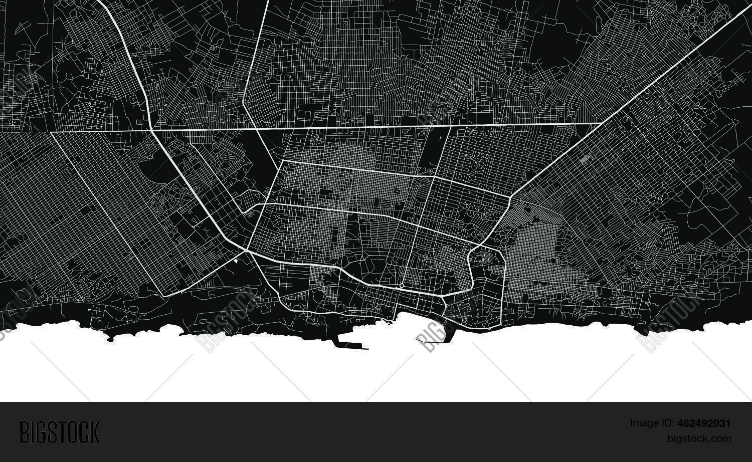 Mogadishu Vector Map Vector & Photo (Free Trial) | Bigstock