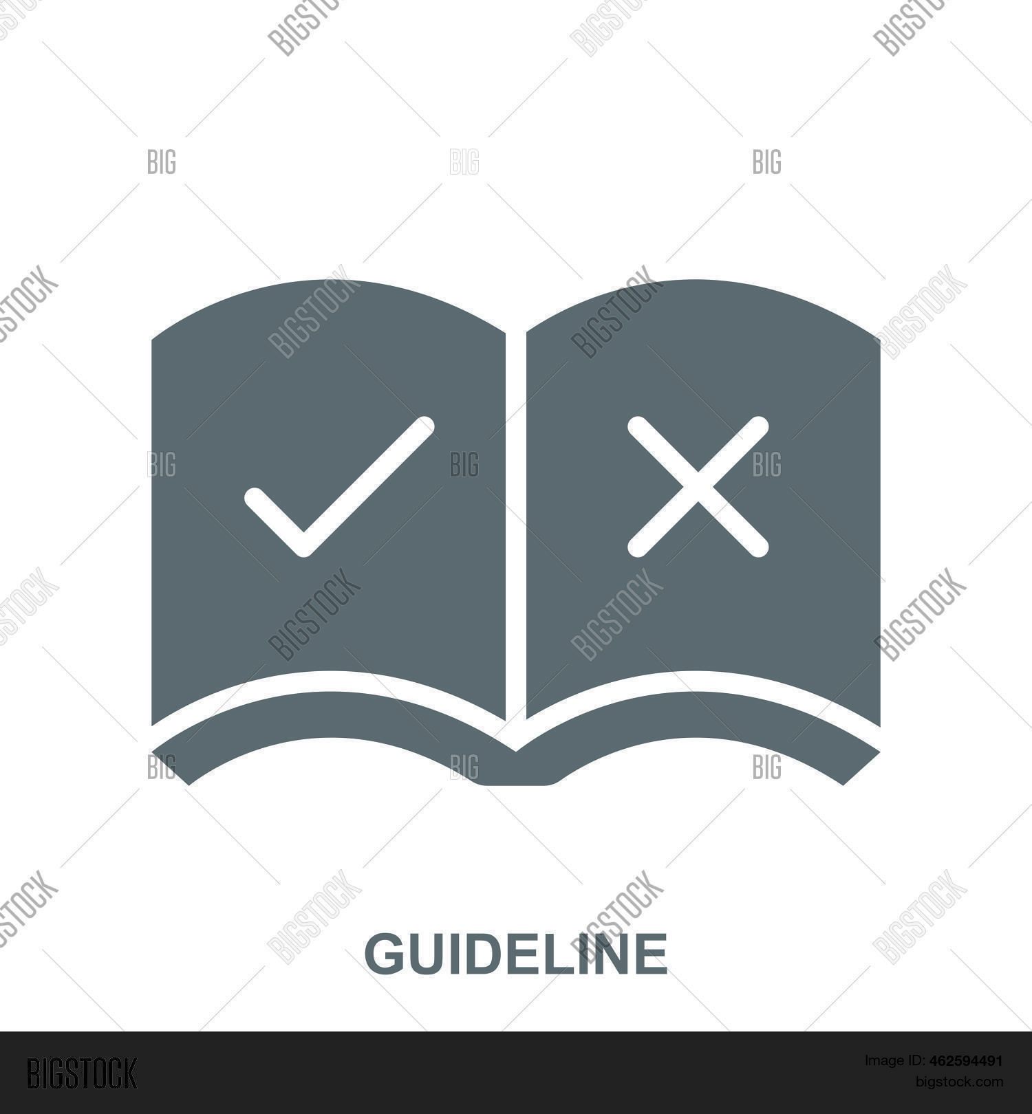 Guideline Icon. Vector & Photo (Free Trial) | Bigstock
