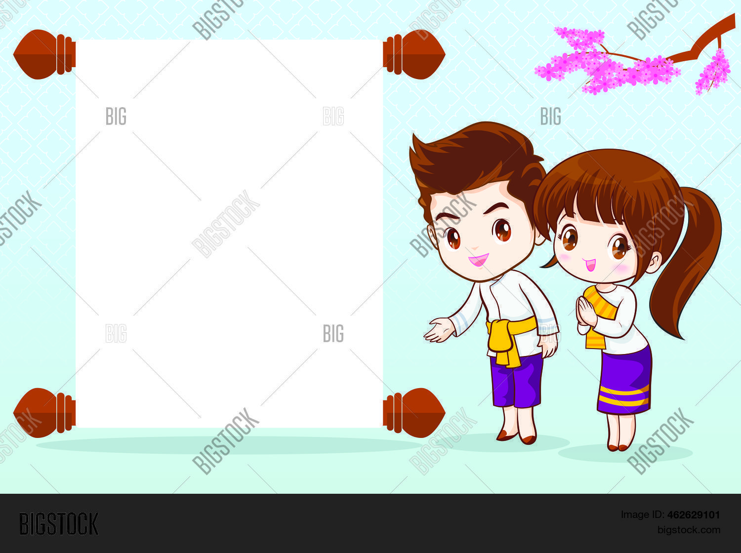 Thai Cartoon Vector & Photo (Free Trial) | Bigstock