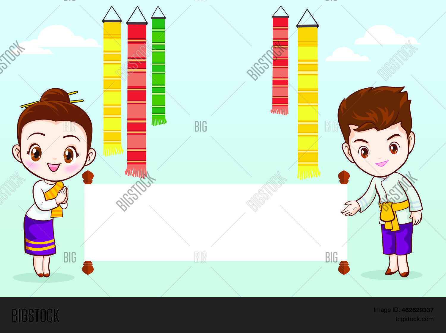 Thai Cartoon Vector & Photo (Free Trial) | Bigstock