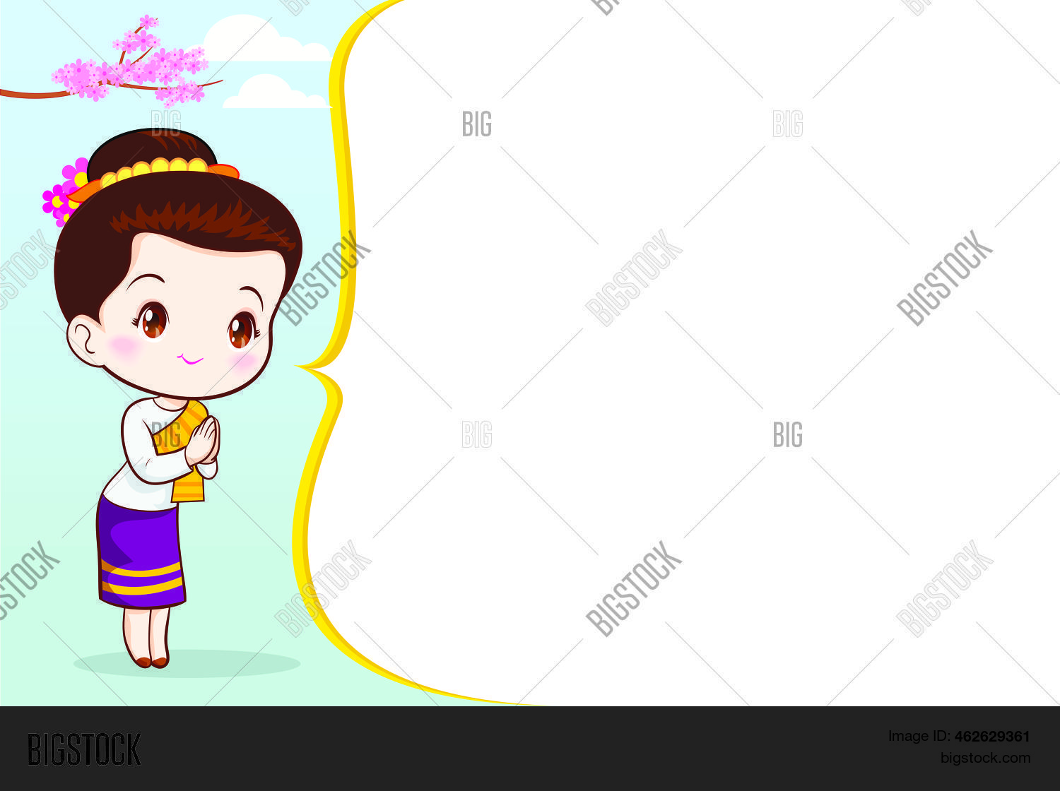 Thai Cartoon Vector & Photo (Free Trial) | Bigstock