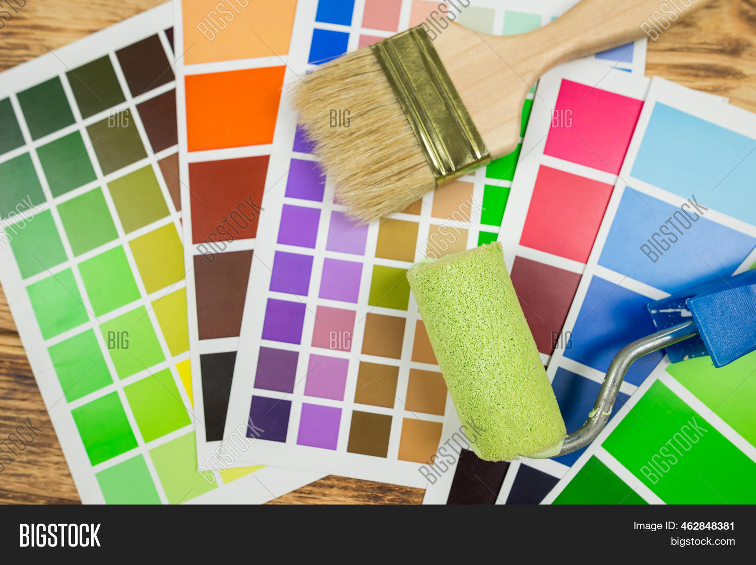 Paint Roller Color Image & Photo (Free Trial) | Bigstock