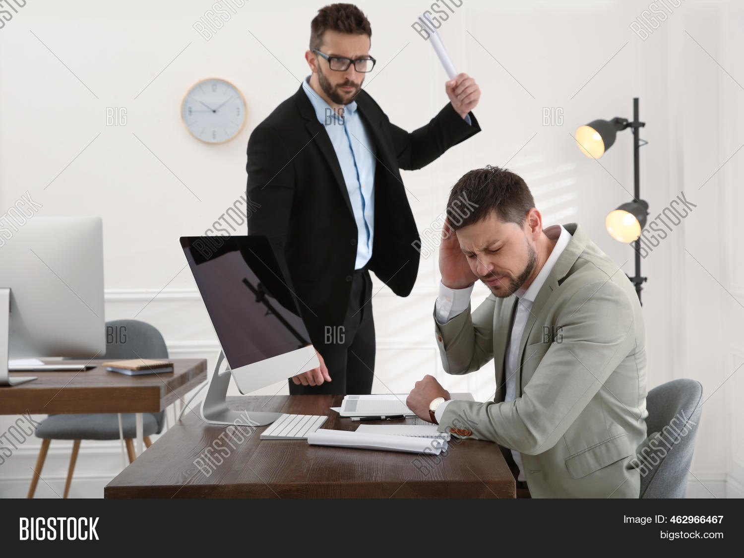 Boss Scolding Employee Image & Photo (Free Trial) | Bigstock