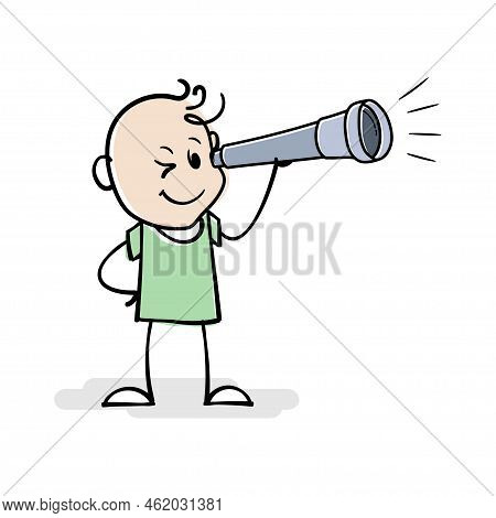 Cartoon Stick Man Vector & Photo (Free Trial) | Bigstock