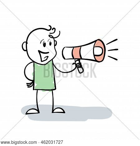 Smiling Stickman Vector & Photo (Free Trial) | Bigstock