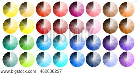 Set Circular Palettes Vector & Photo (Free Trial) | Bigstock