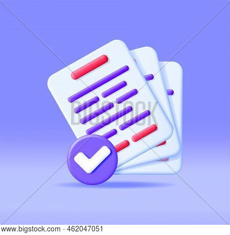 3d Approved Documents Vector & Photo (Free Trial) | Bigstock