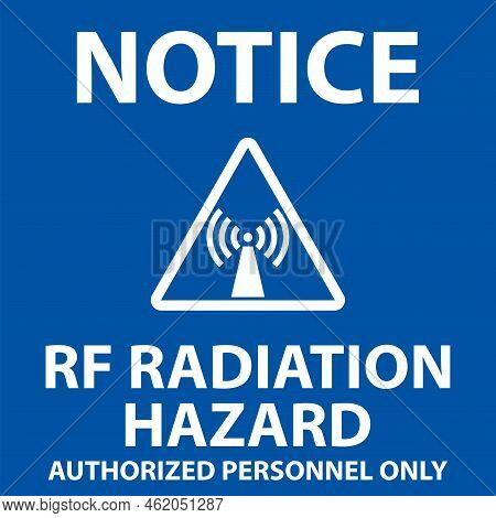 Notice Rf Radiation Vector & Photo (Free Trial) | Bigstock
