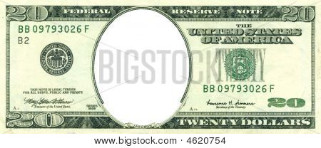 20 Dollar Bill No Face Image & Photo (Free Trial) | Bigstock