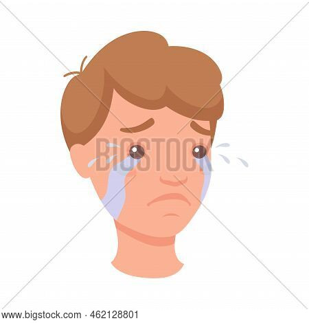 Man Head Showing Sad Vector & Photo (Free Trial) | Bigstock
