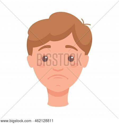 Man Head Showing Sad Vector & Photo (Free Trial) | Bigstock