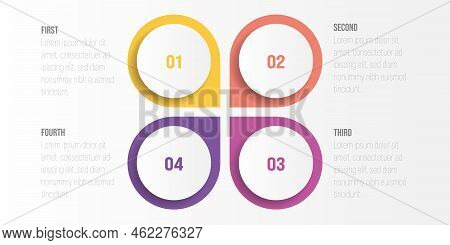 4 Steps Process Vector & Photo (Free Trial) | Bigstock