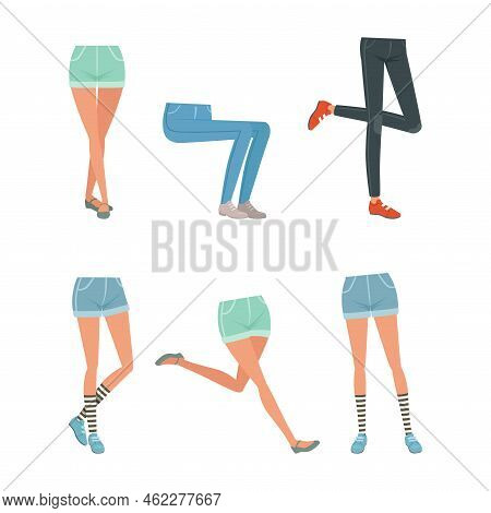 Legs Jeans Shorts Vector & Photo (Free Trial) | Bigstock