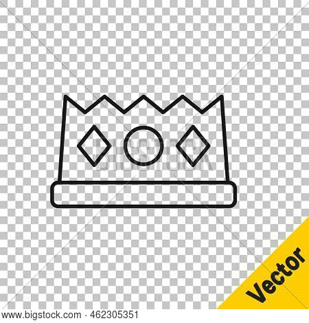 Black Line King Crown Vector & Photo (Free Trial) | Bigstock