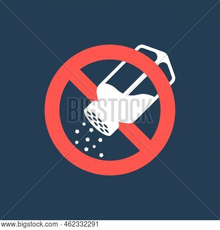 No Salt Red Sign. Not Vector & Photo (Free Trial) | Bigstock