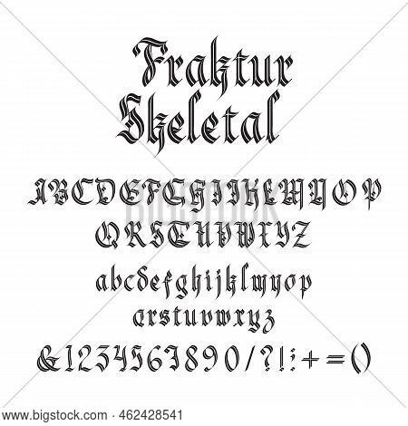 Vintage Gothic Font Vector & Photo (Free Trial) | Bigstock