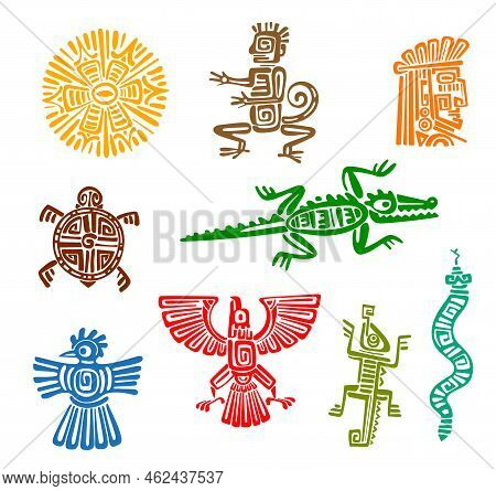 Inca Sun God Symbol