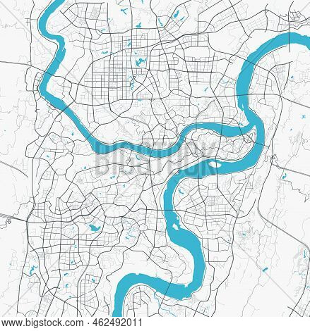 Chongqing Vector Map Vector & Photo (Free Trial) | Bigstock