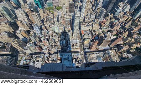 Empire State Building Top Looking Down