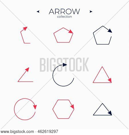 Premium Set Arrow Vector & Photo (Free Trial) | Bigstock