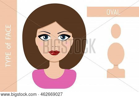 Woman Face Shape Oval Vector & Photo (Free Trial) | Bigstock