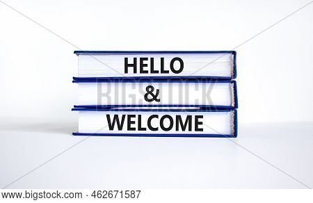 Hello Welcome Symbol. Image & Photo (Free Trial) | Bigstock