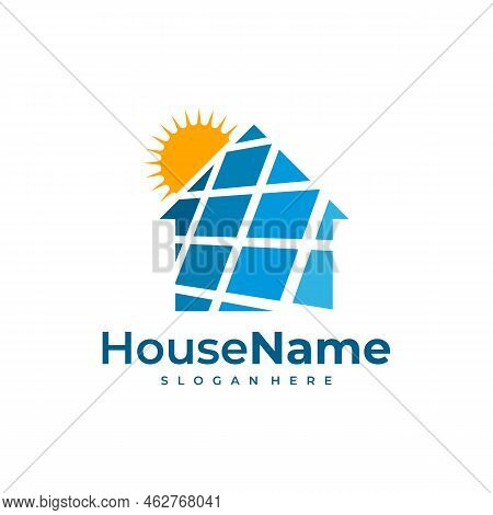 Solar Power Home Logo Vector & Photo (Free Trial) | Bigstock