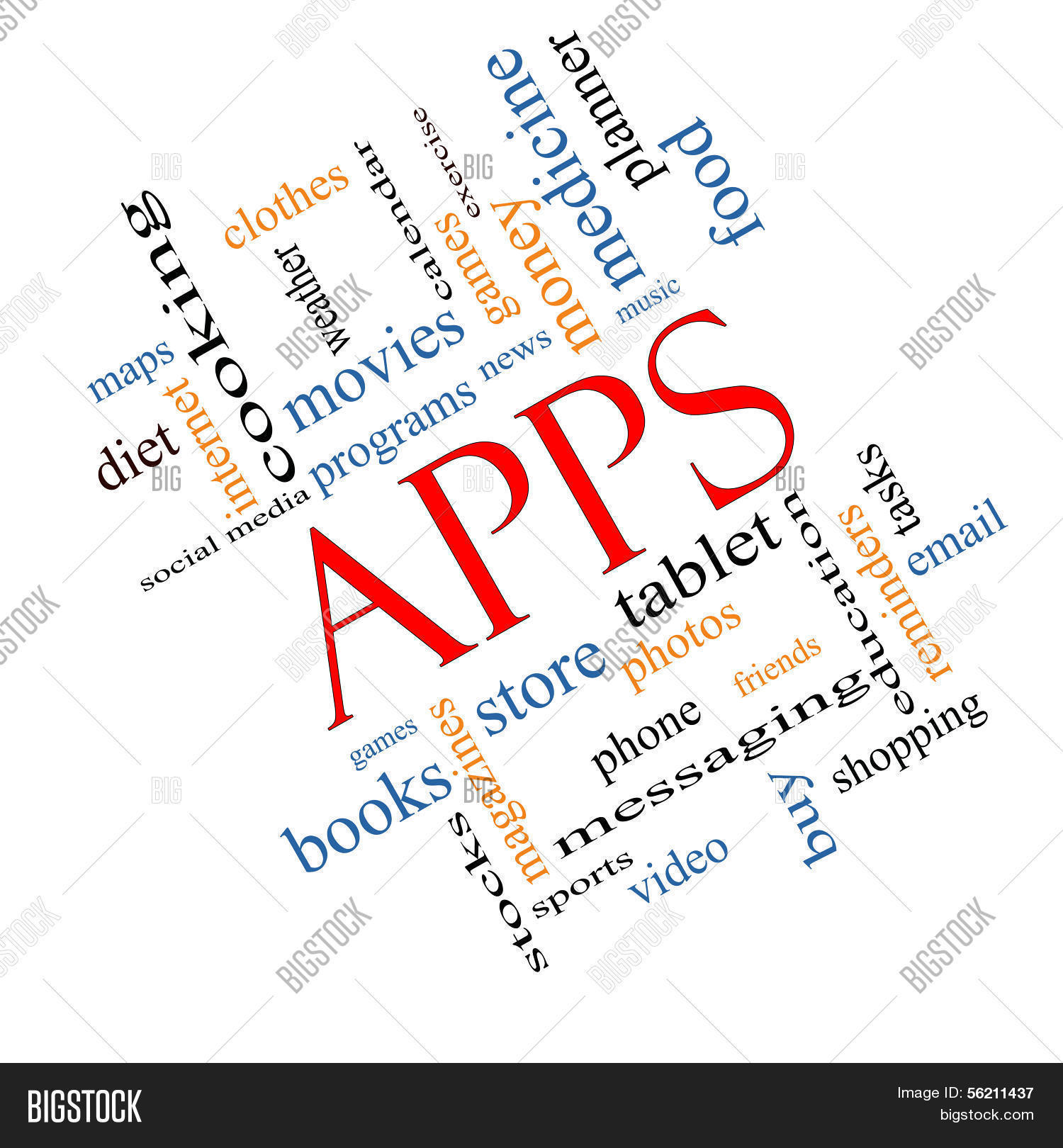 Apps Word Cloud Image & Photo (Free Trial) | Bigstock