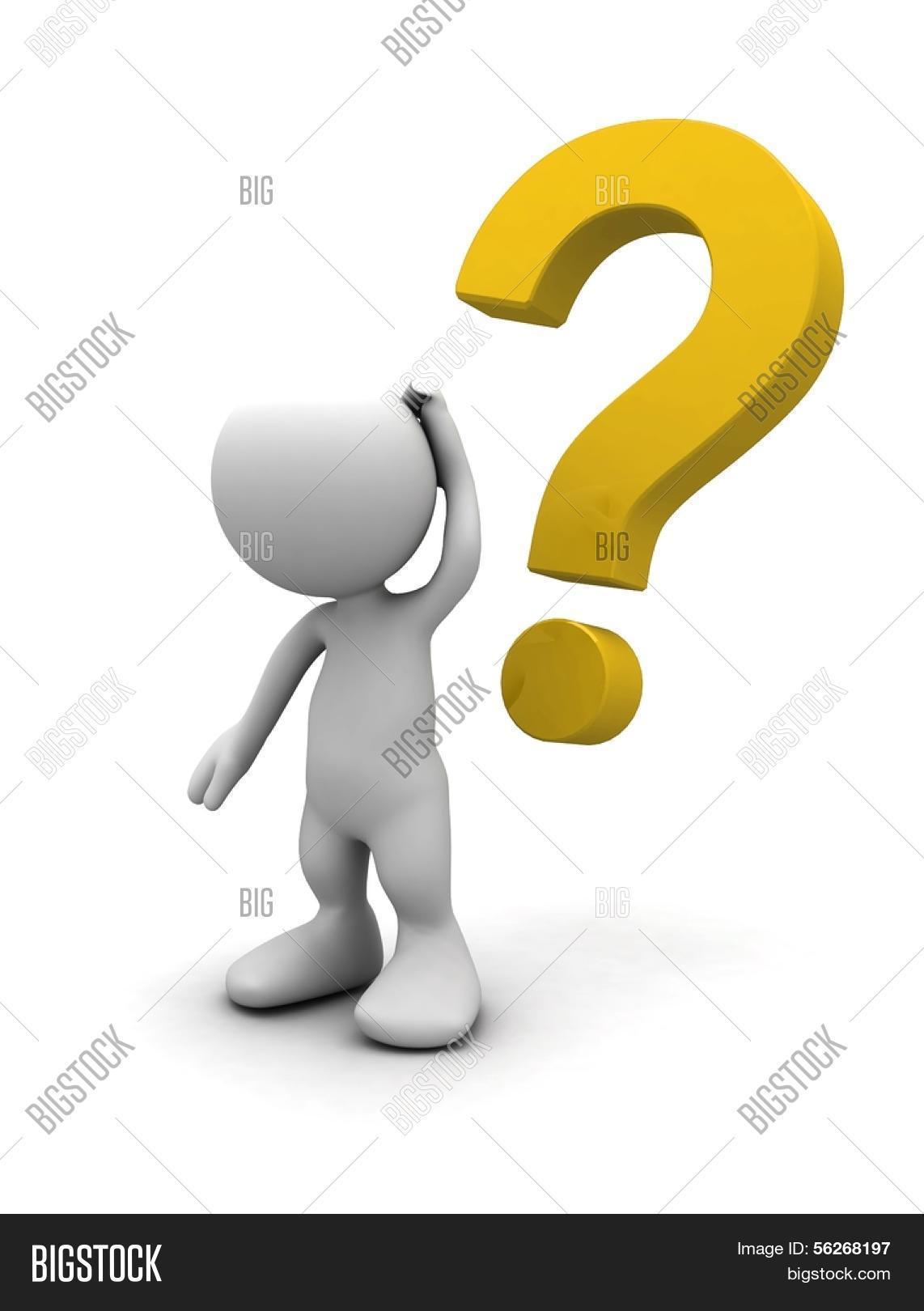 3d Human Question Mark Image & Photo (Free Trial) | Bigstock