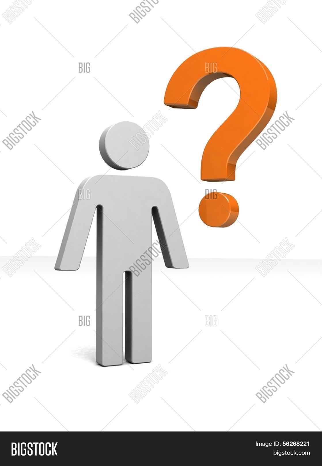 3d Human Red Question Image & Photo (Free Trial) | Bigstock