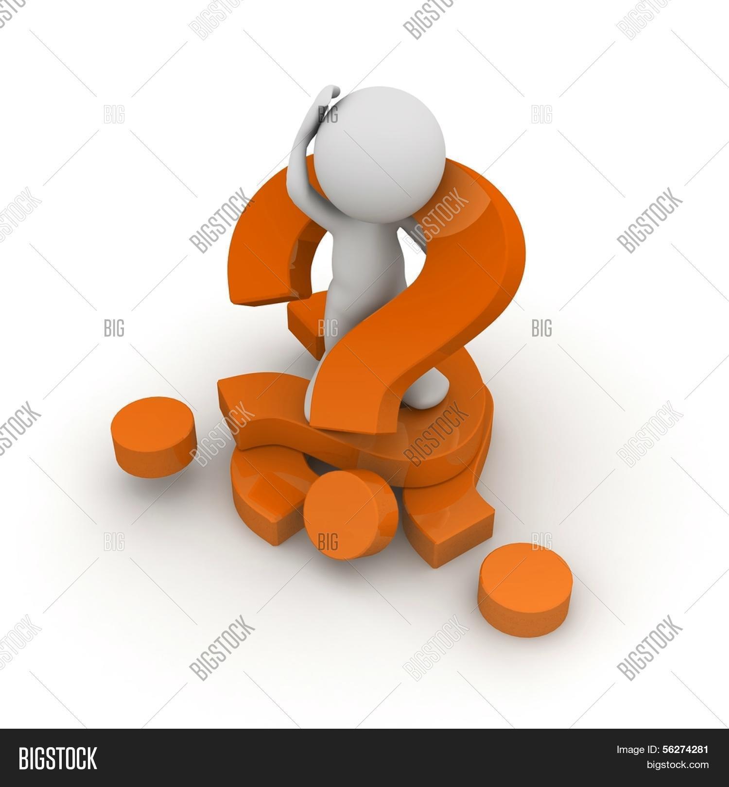 3d Human Red Question Image & Photo (Free Trial) | Bigstock