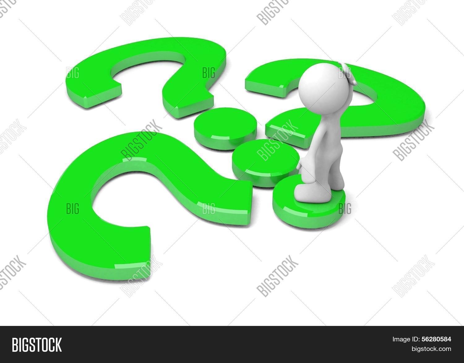3d Human Question Mark Image & Photo (Free Trial) | Bigstock