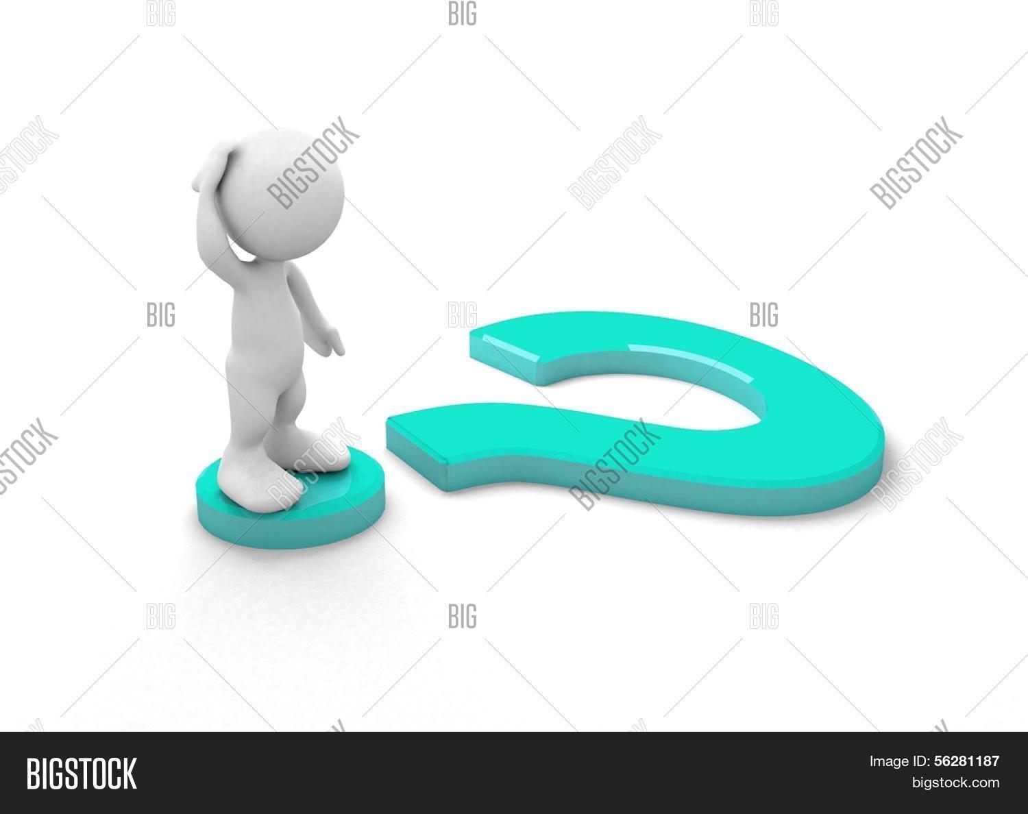 3d Human Question Mark Image & Photo (Free Trial) | Bigstock
