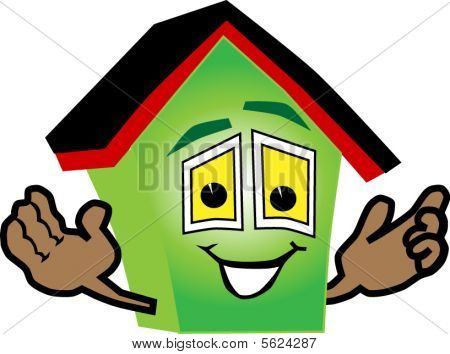Green Cartoon House Image & Photo (Free Trial) | Bigstock