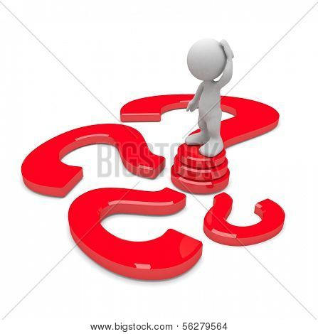 3d Human Red Question Image & Photo (Free Trial) | Bigstock