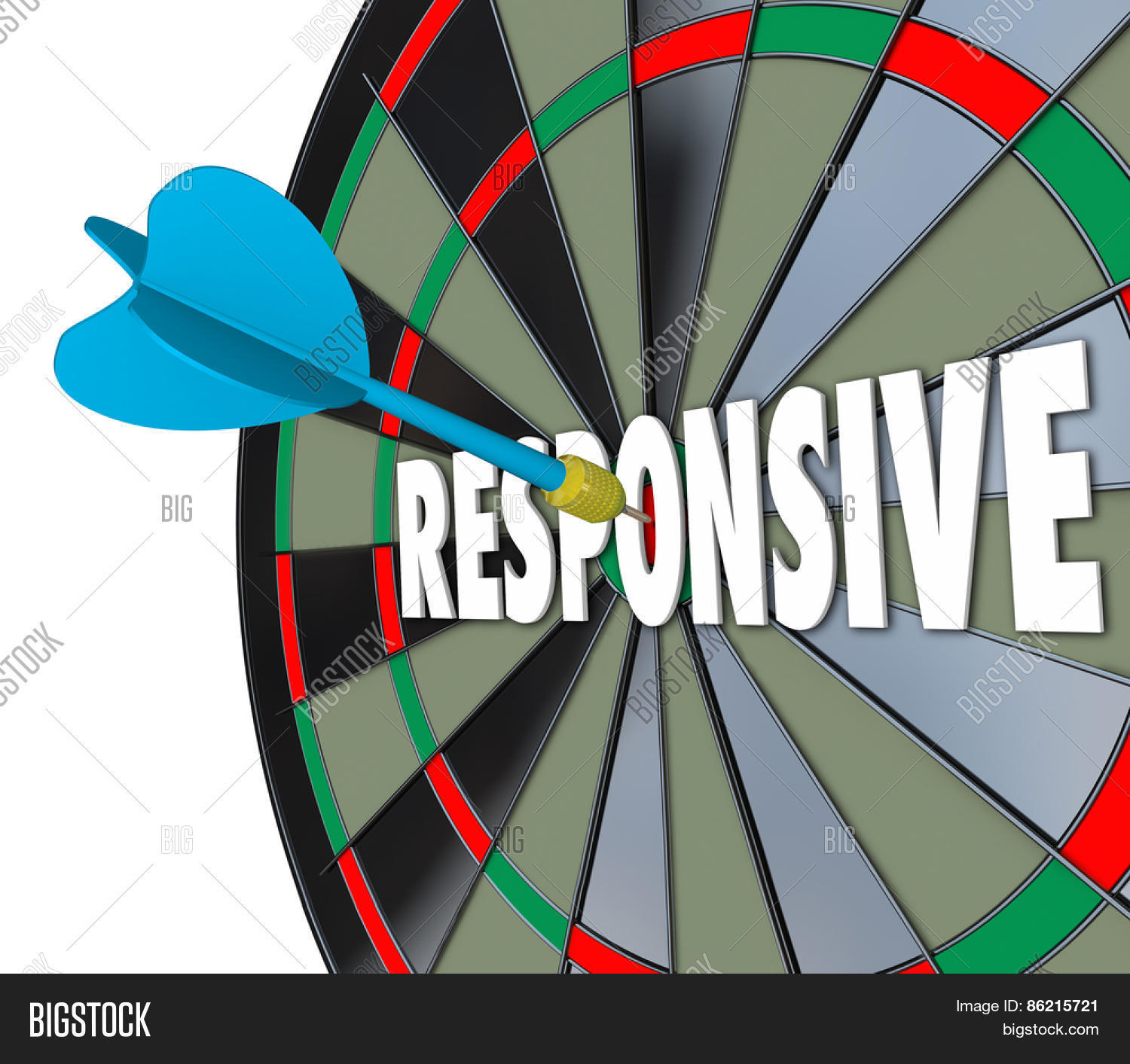 Responsive Word On 3d Image & Photo (Free Trial) | Bigstock