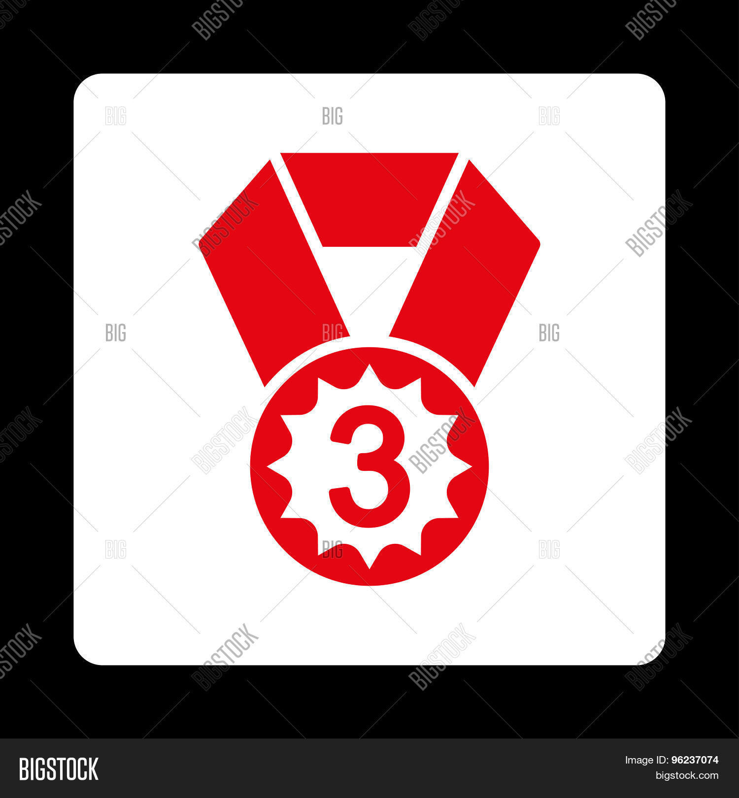 Third Place Icon Vector & Photo (Free Trial) | Bigstock