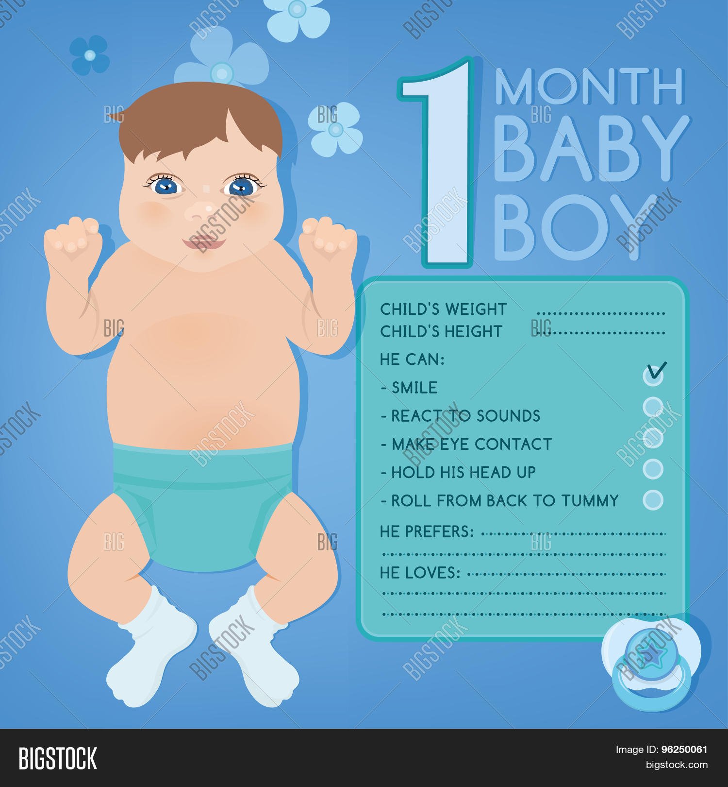 Baby Growth Vector & Photo (Free Trial) | Bigstock