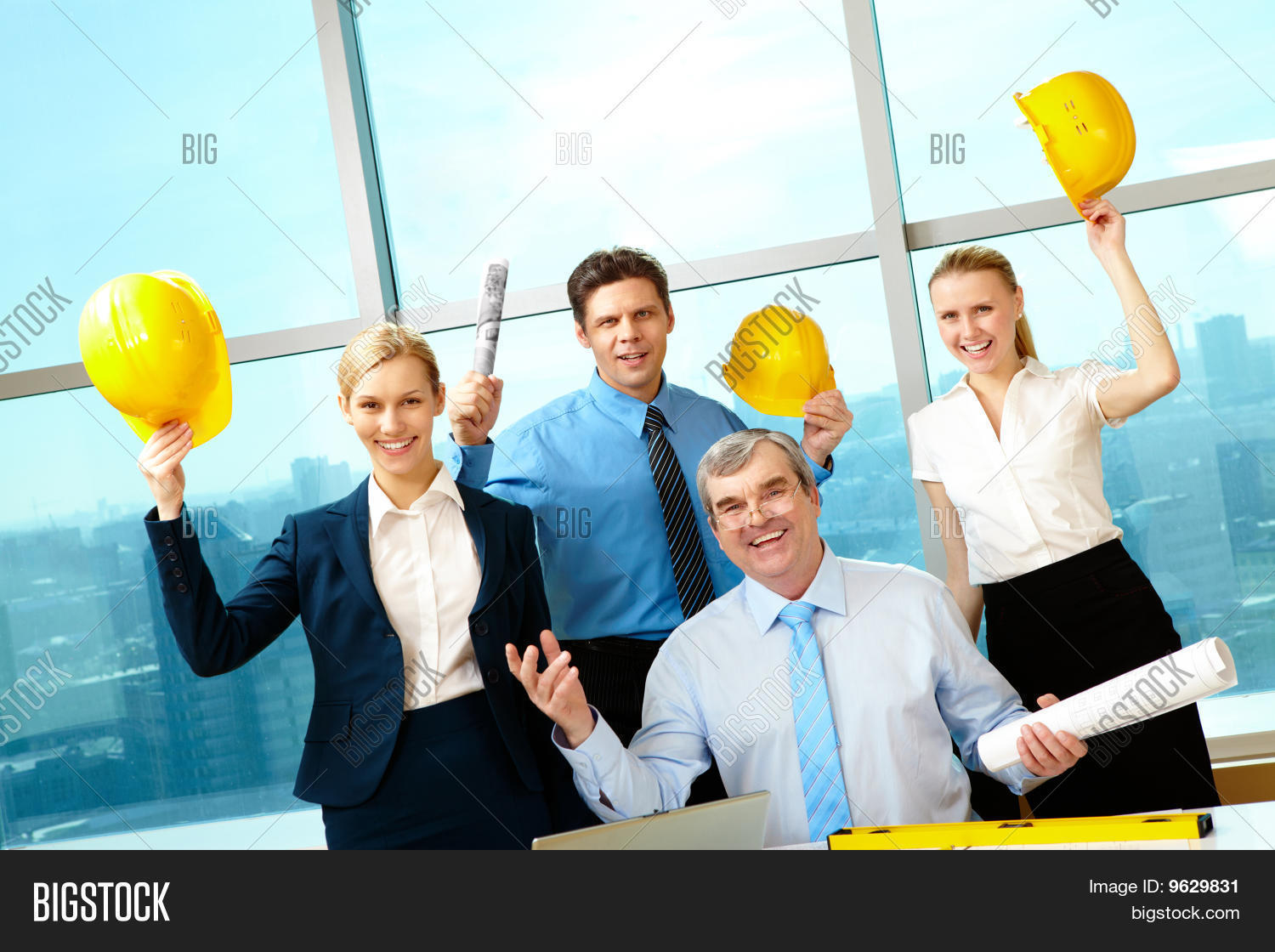 Happy Workers Image & Photo (Free Trial) | Bigstock